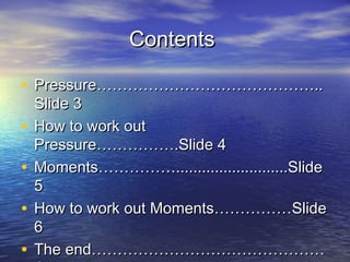 Pressure and moments4 | PPT