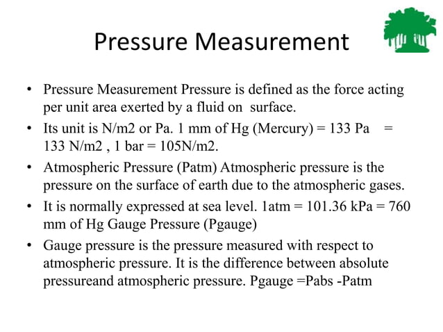 Pressure and temperature measurement | PDF