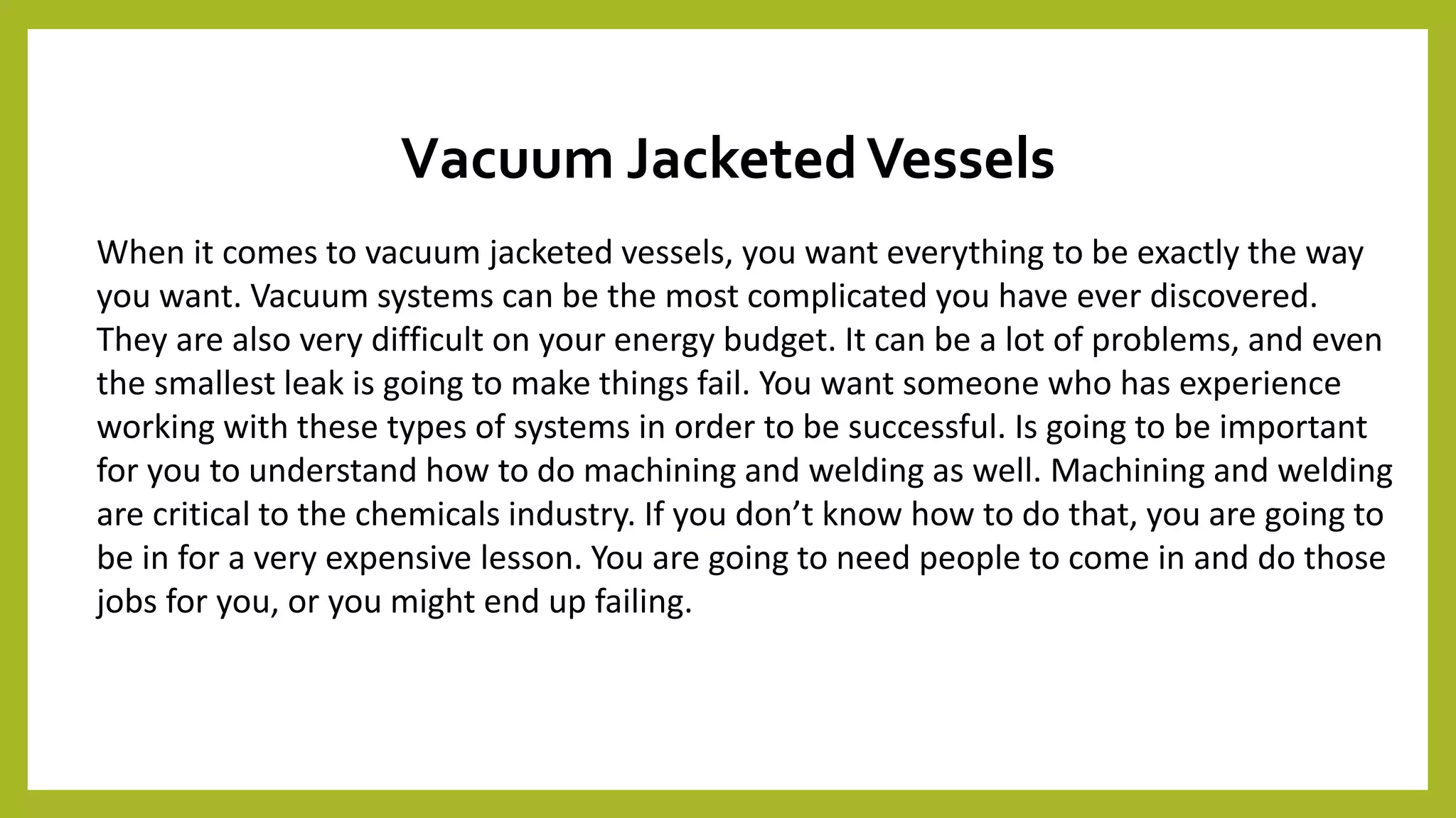Pressure and vacuum vessels | PPTX