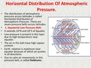 PRESSURE AND WINDS 11 CLASS GEOGRAPHY | PPTX