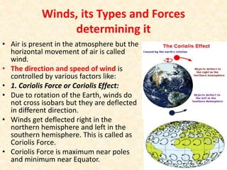 PRESSURE AND WINDS 11 CLASS GEOGRAPHY | PPTX