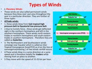 PRESSURE AND WINDS 11 CLASS GEOGRAPHY | PPT