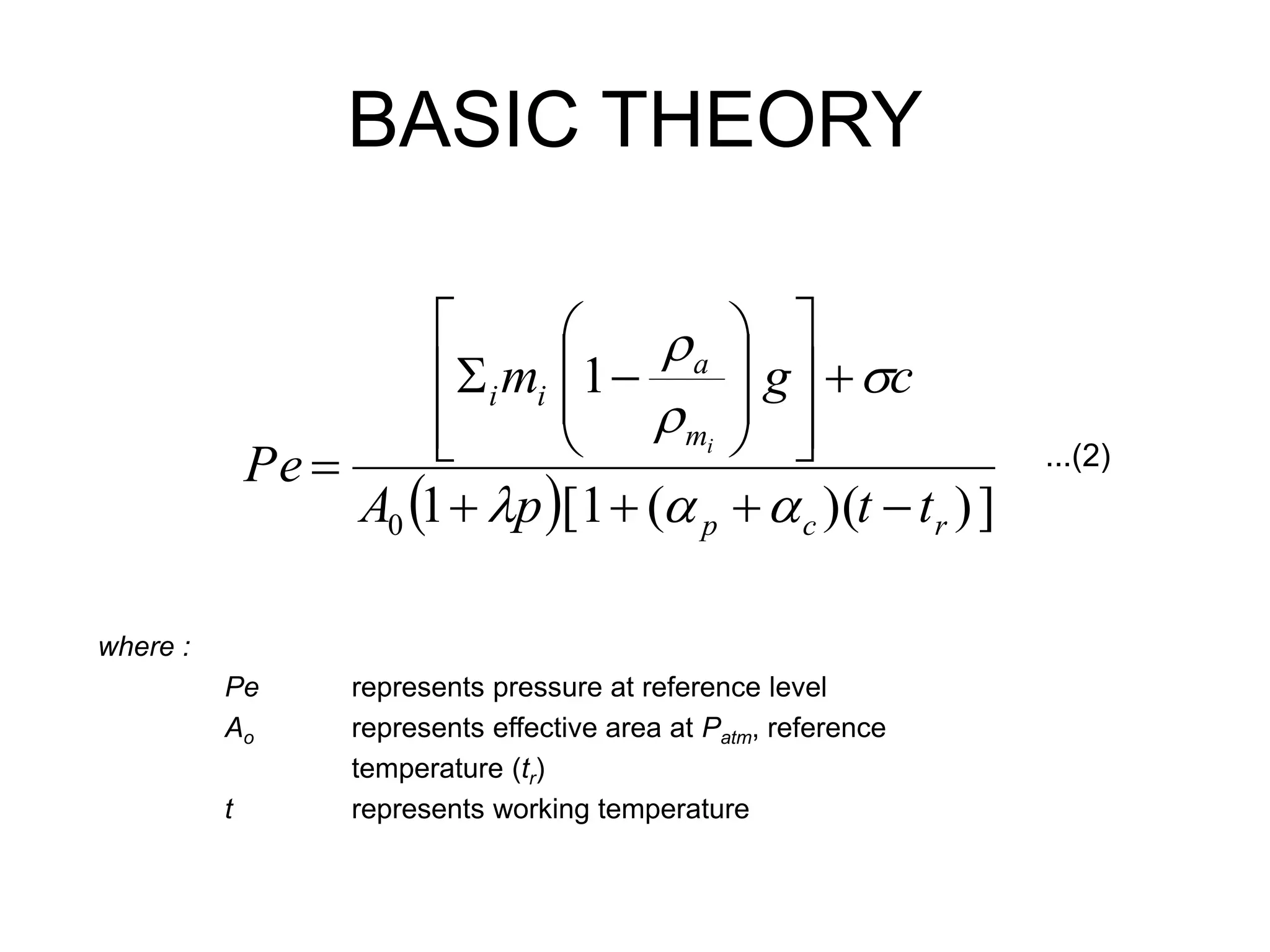 Pressure balance calibration in kriss | PPT | Physics | Science
