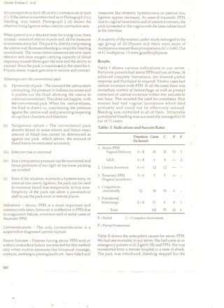 PPH, Pressure Balloon Therapy in Uncontrolled Obstetrical Hemorrhage | PDF