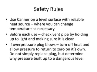 Pressure Canning Basics | PPTX