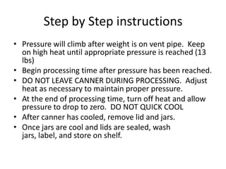 Pressure Canning Basics | PPTX
