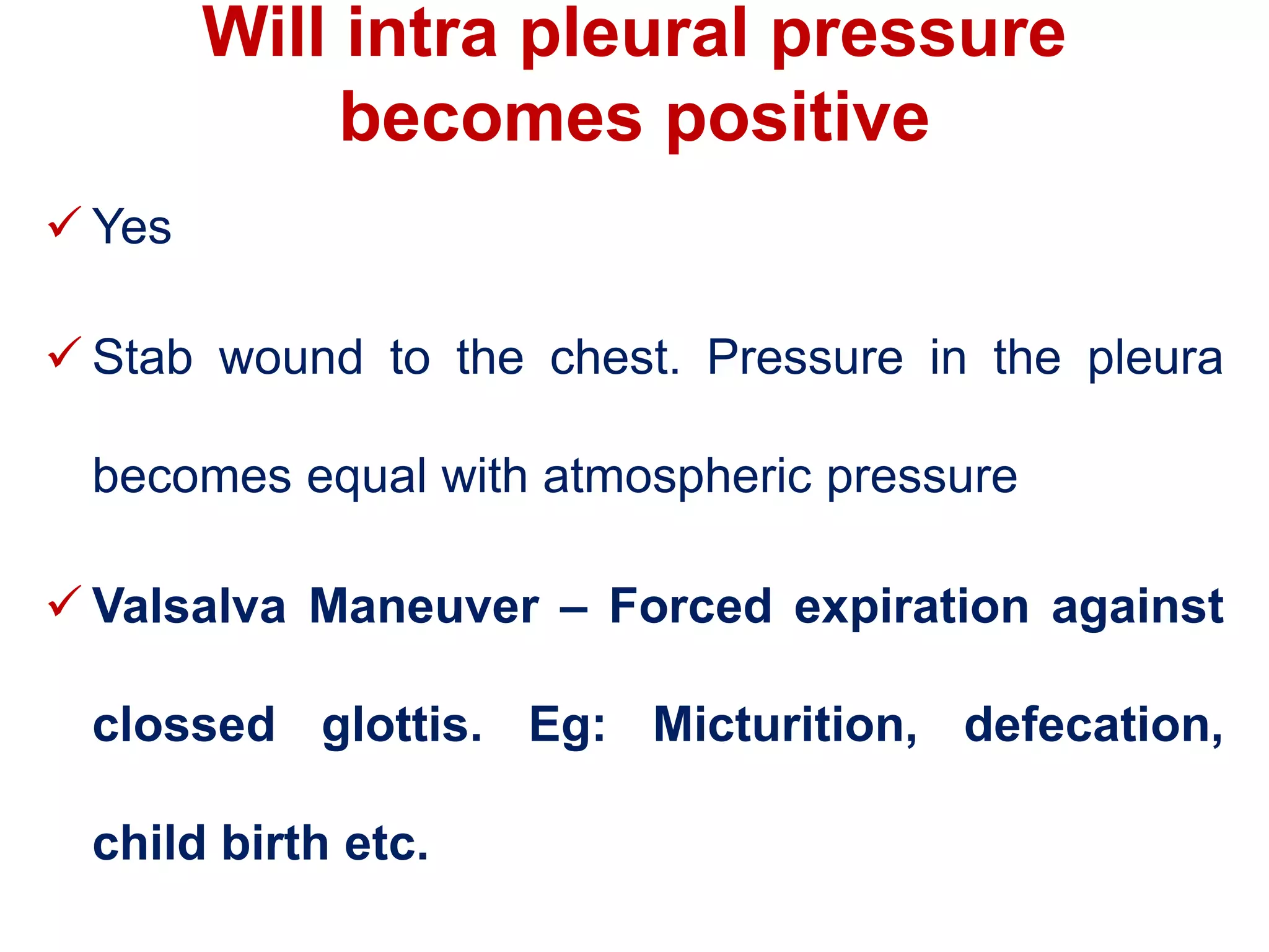 Pressure changes during Respiration | PPTX