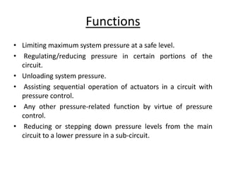 Pressure control valves | PPTX