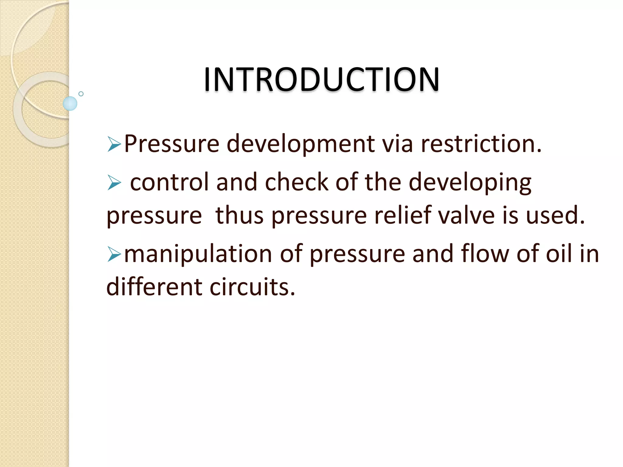 Pressure control valves | PPTX
