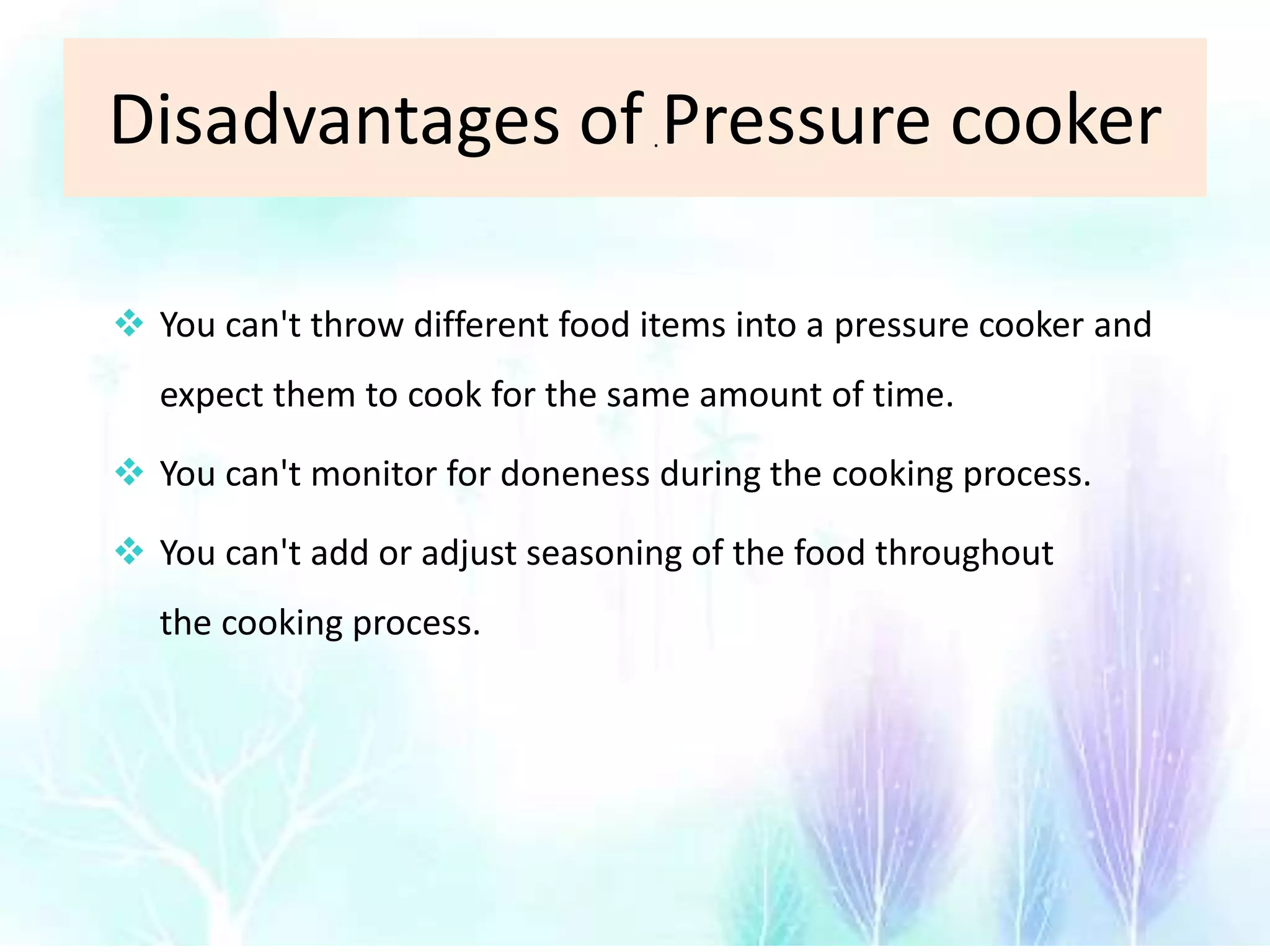 Pressure cooker | PPTX