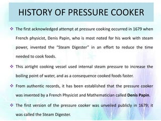 Pressure cooker | PPTX