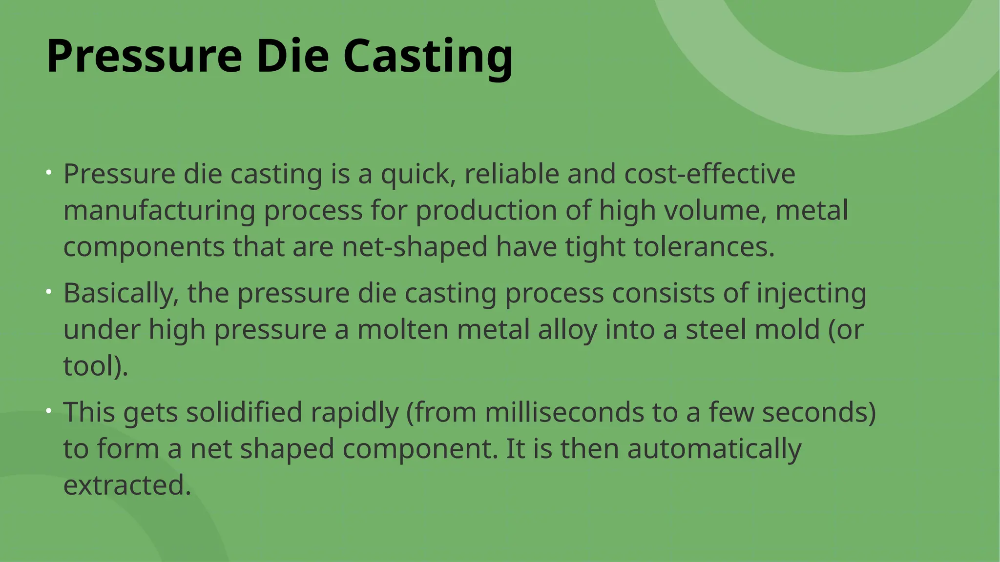 Pressure Die casting.pptx detail explanation | PPTX
