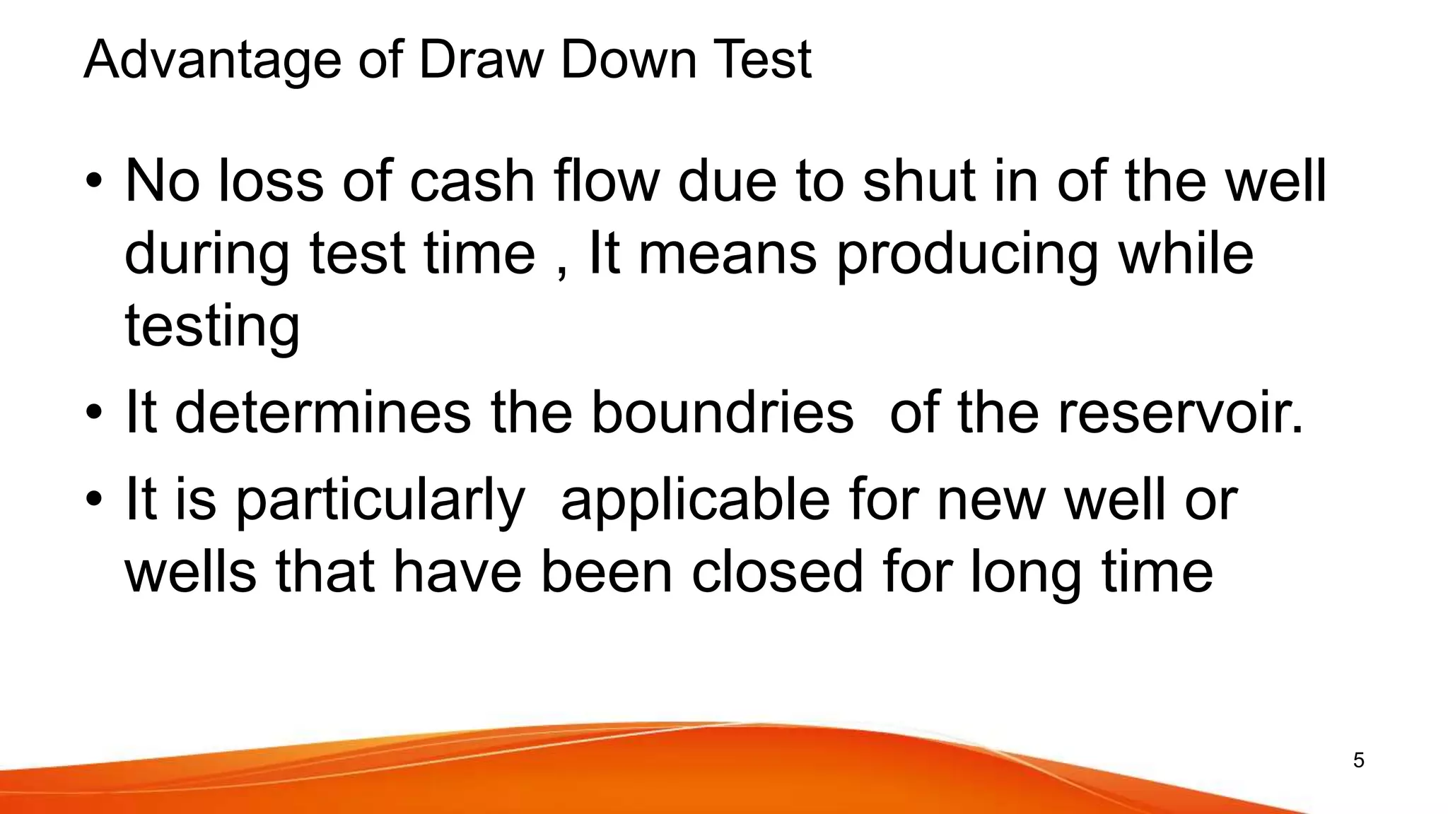 Pressure draw down test . | PPTX | Physics | Science