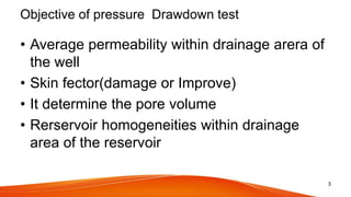 Pressure draw down test . | PPTX | Physics | Science