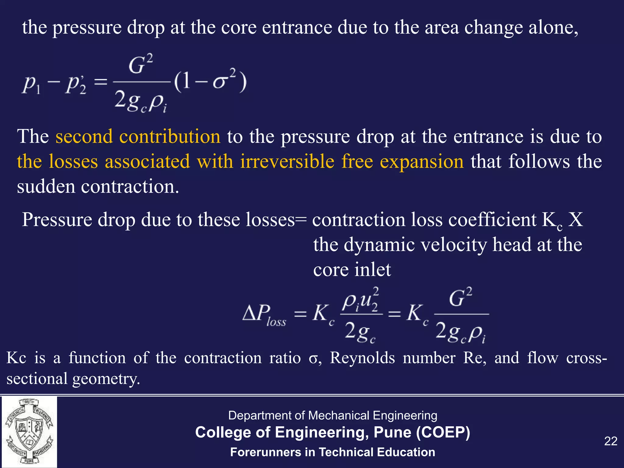 Pressure drop calculations | PPTX