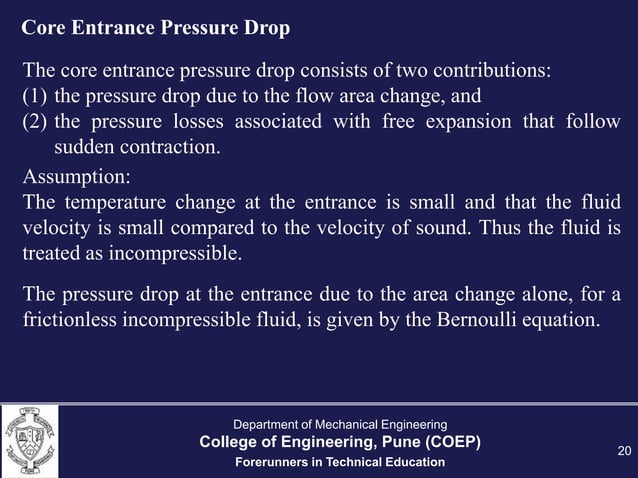 Pressure drop calculations | PPTX | Physics | Science