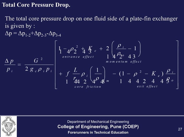 Pressure drop calculations | PPTX | Physics | Science