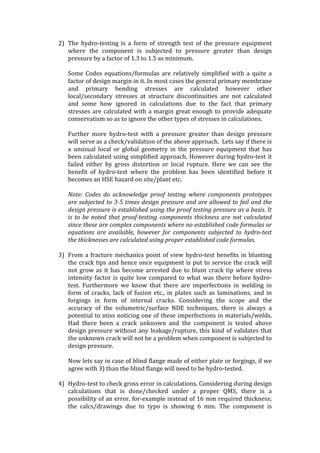 Pressure equipment hydrotesting reasons | PDF