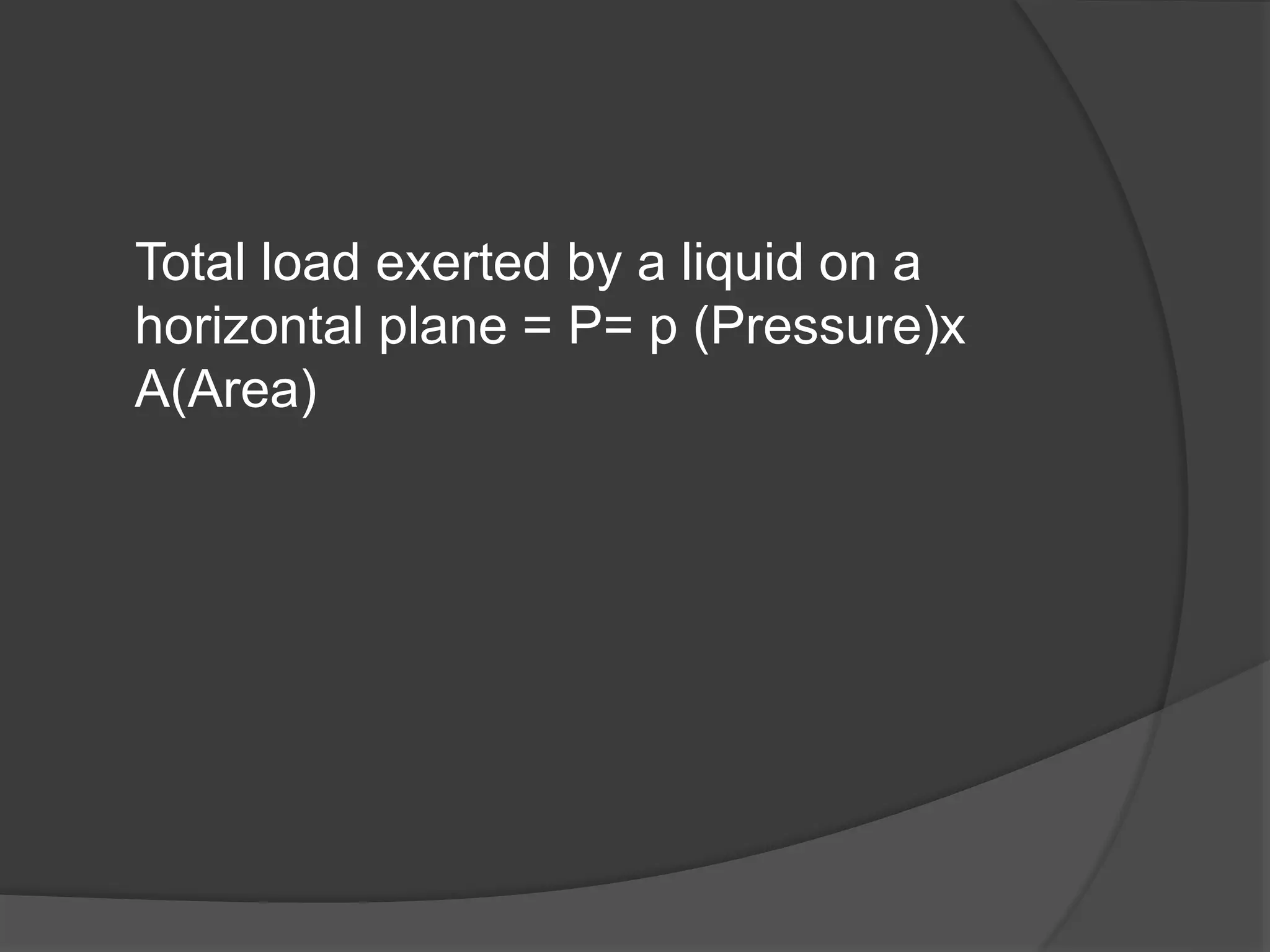 Pressure exerted by a liquid | PPTX