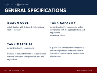 CNI Pressure Fluid Tanker (tank truck + trailer) | PDF