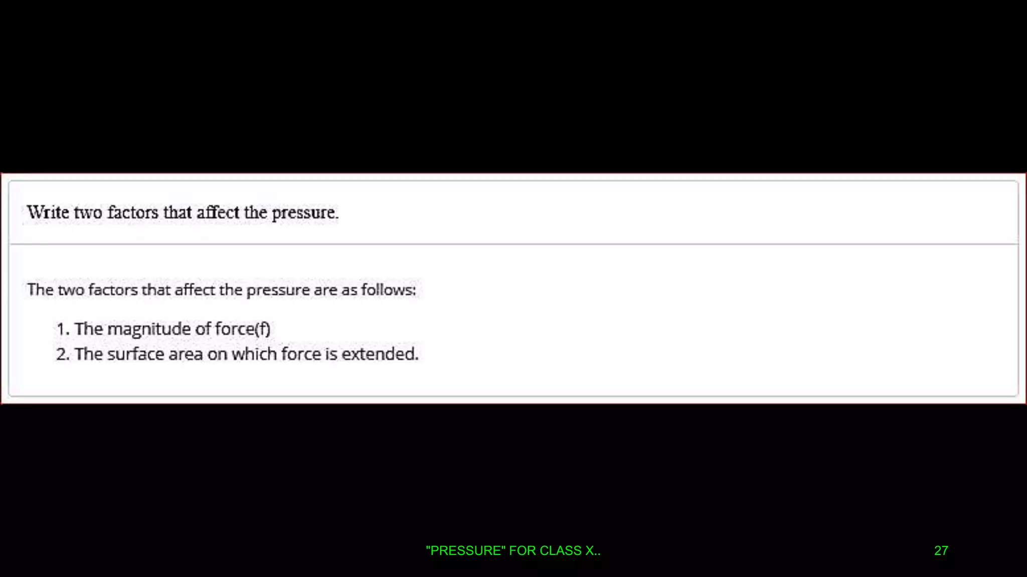 "PRESSURE" NEB 10th.. | PPTX