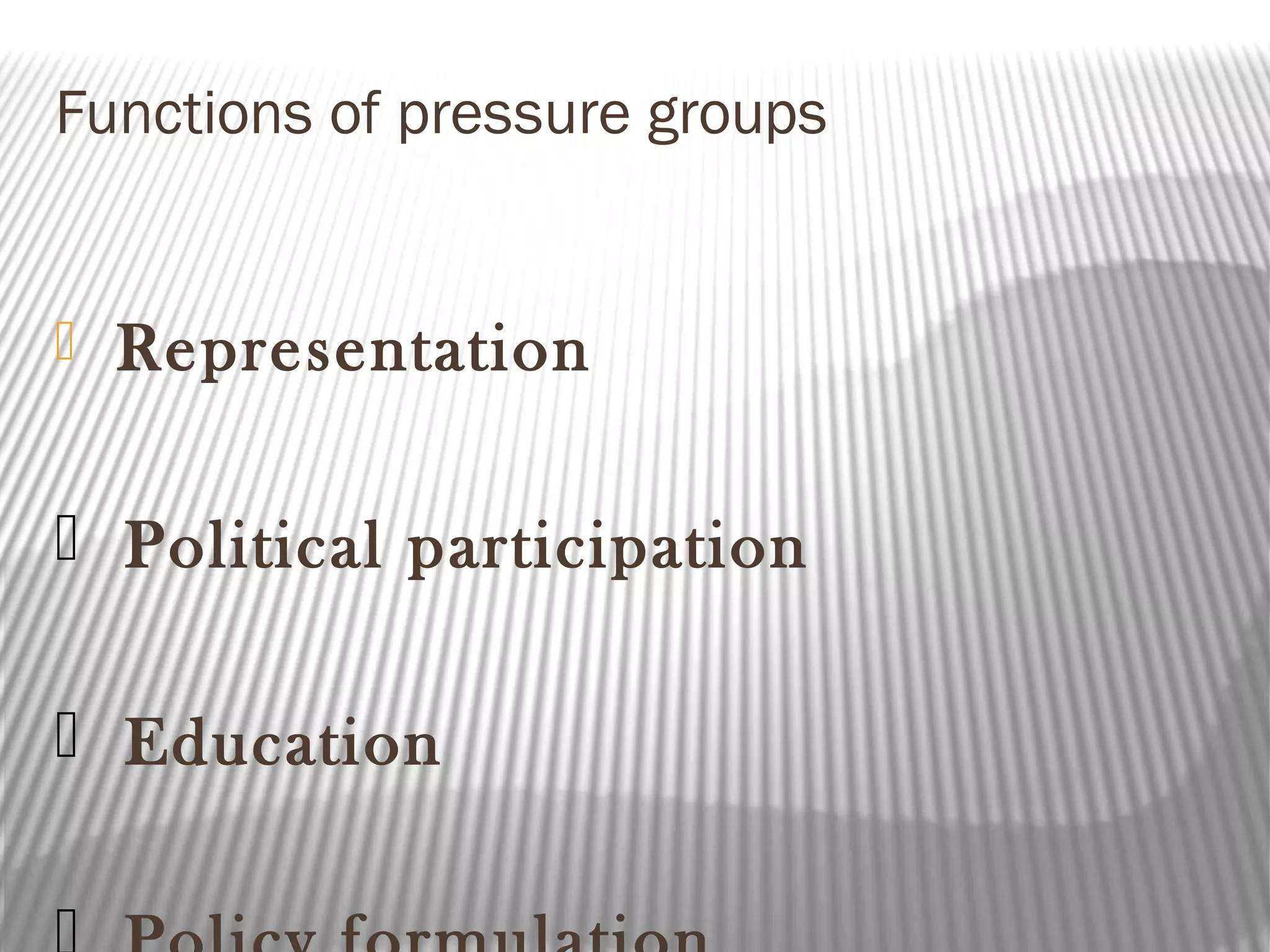 Pressure groups | PPT