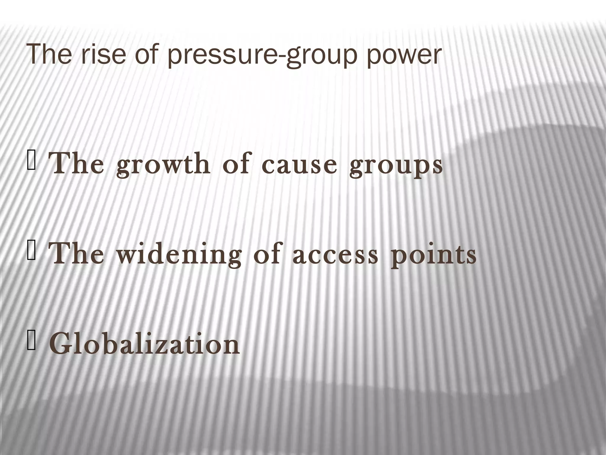 Pressure groups | PPT