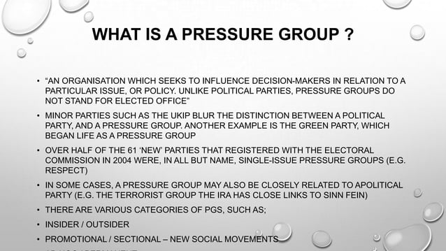 Pressure groups the big picture | PPTX