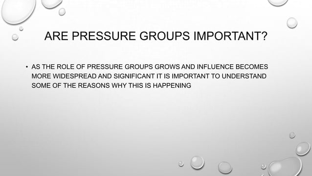 Pressure groups the big picture | PPTX