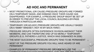 Pressure groups the big picture | PPTX