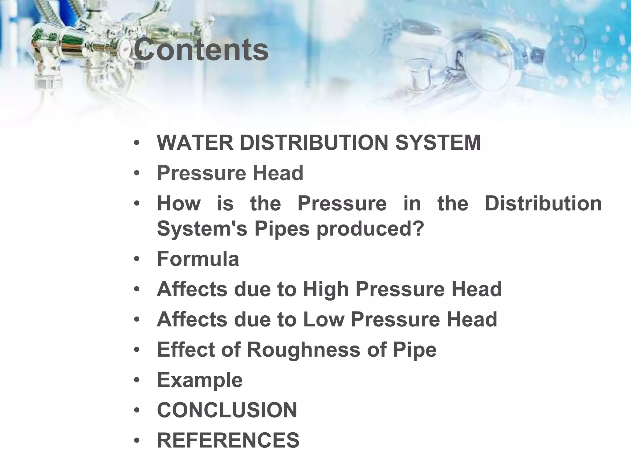 Pressure Head in Distribution System.pptx
