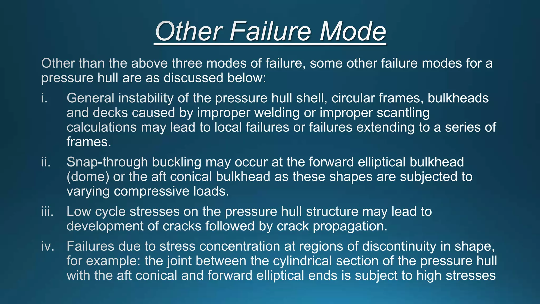 Pressure hull and exostructure | PPT