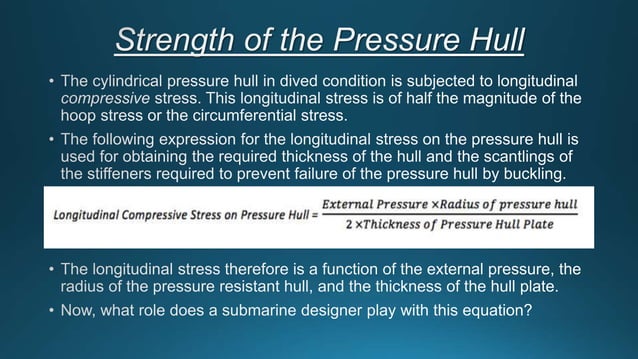 Pressure hull and exostructure | PPT