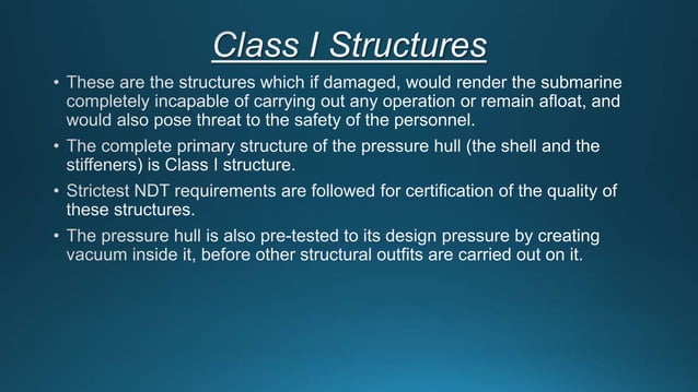 Pressure hull and exostructure | PPT