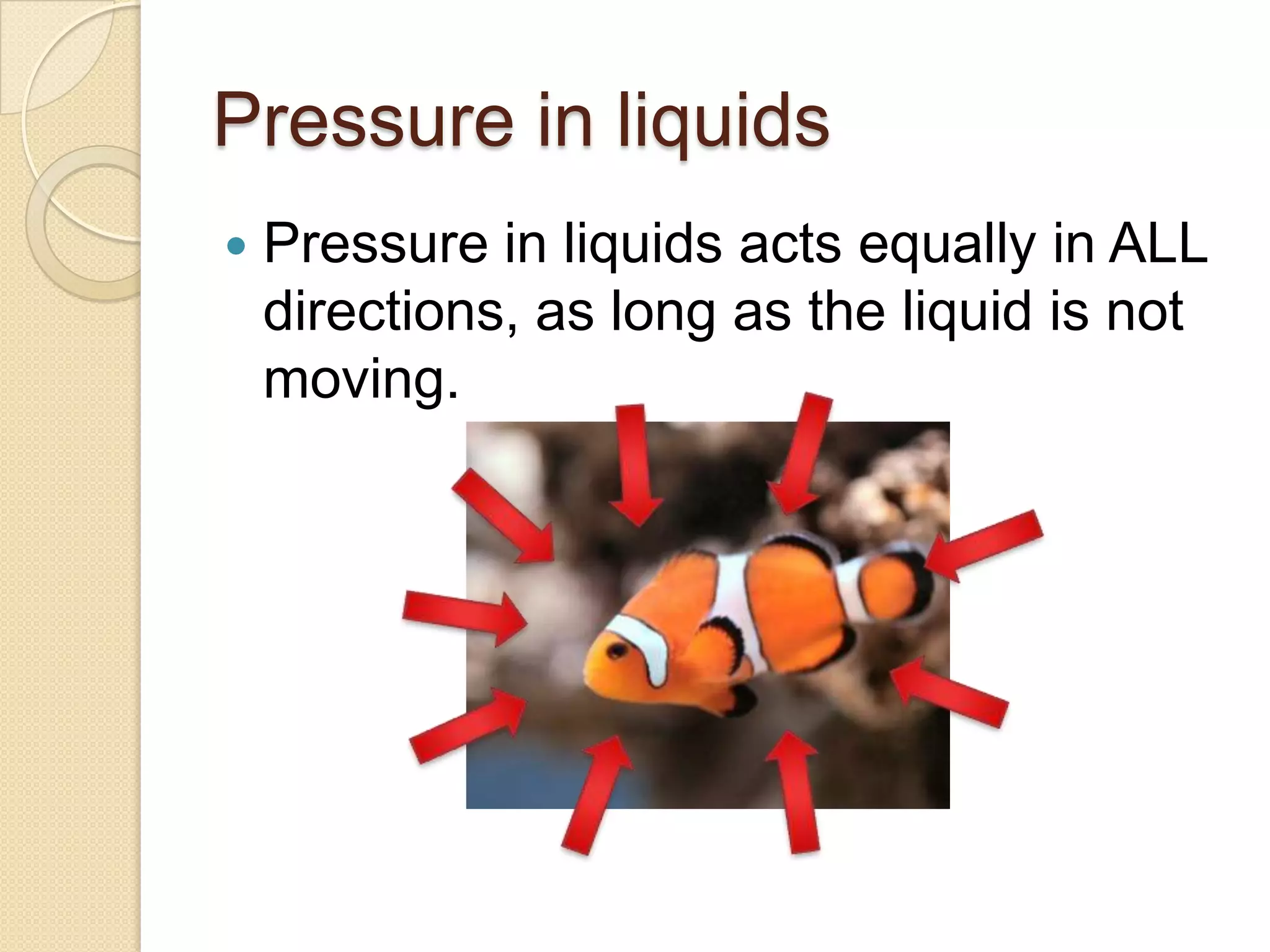Pressure in fluids | PPTX