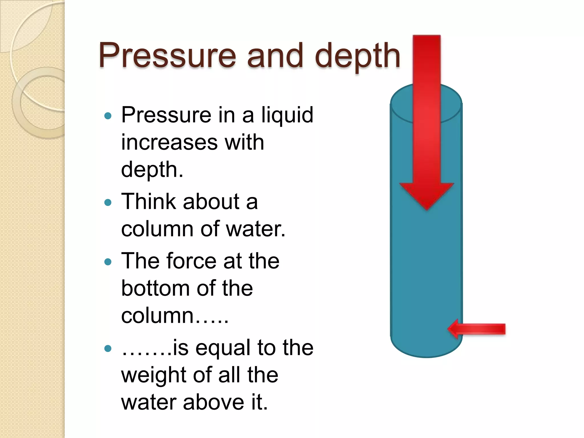 Pressure in fluids | PPTX