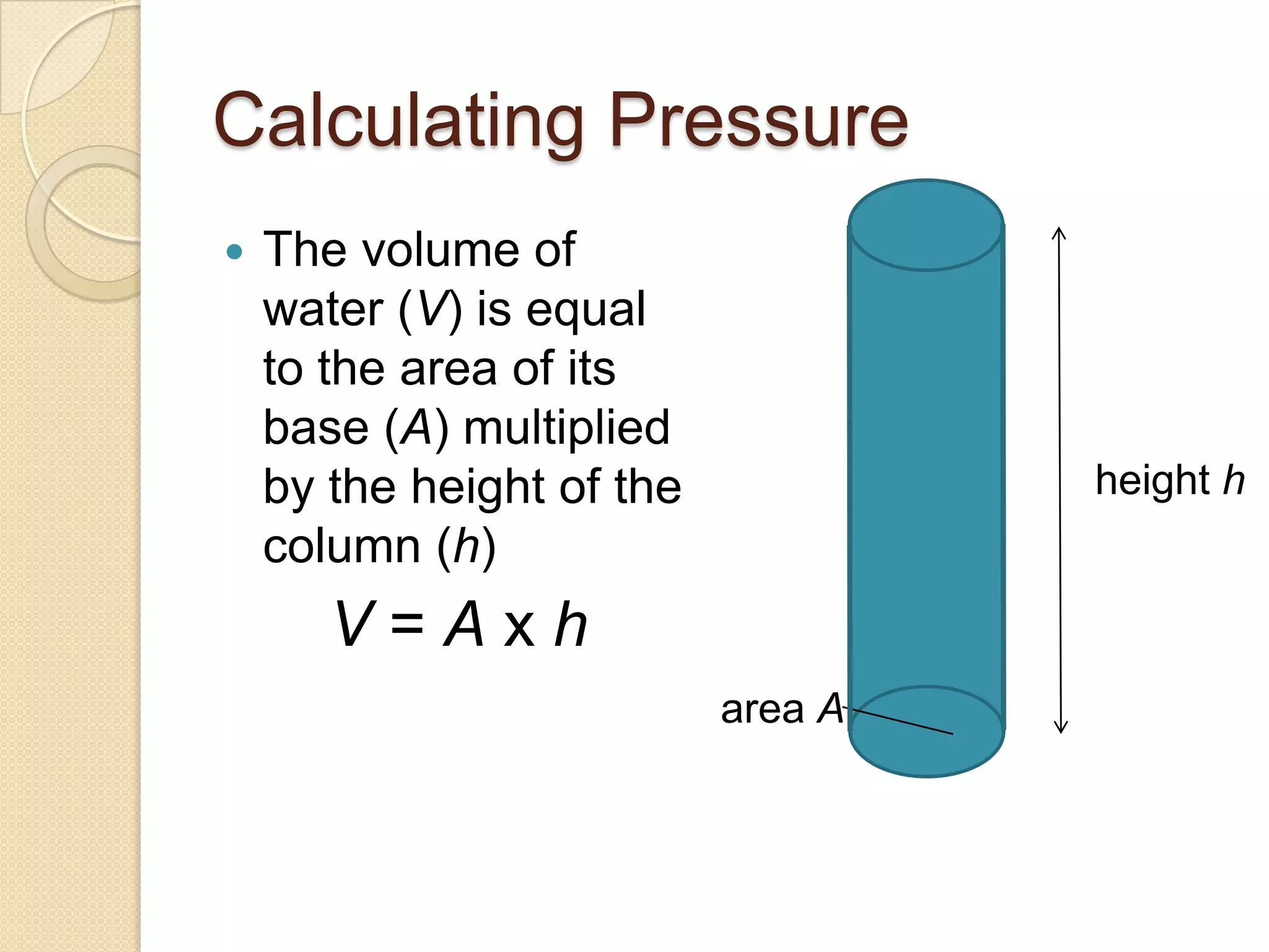Pressure in fluids | PPTX