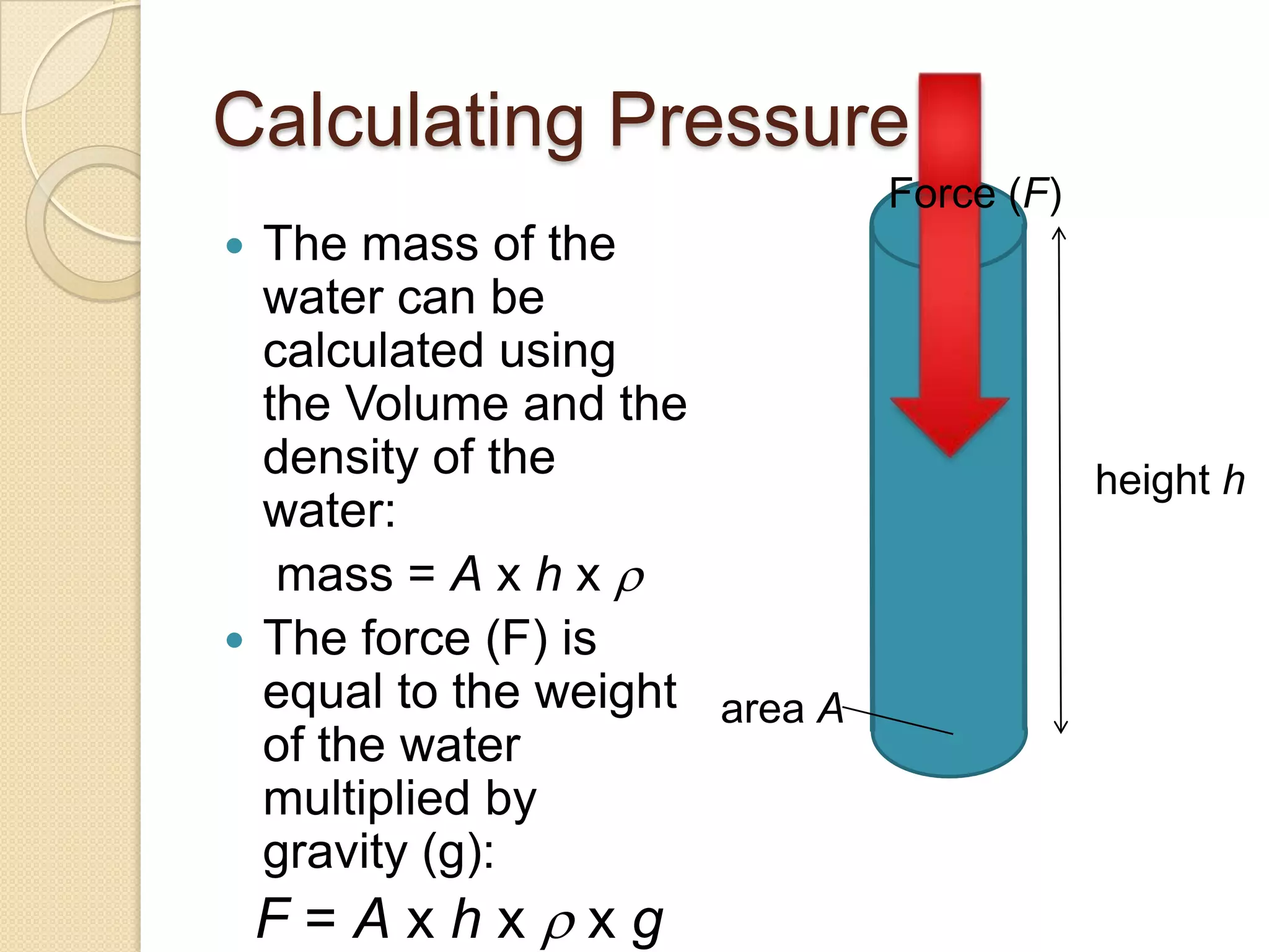 Pressure in fluids | PPTX