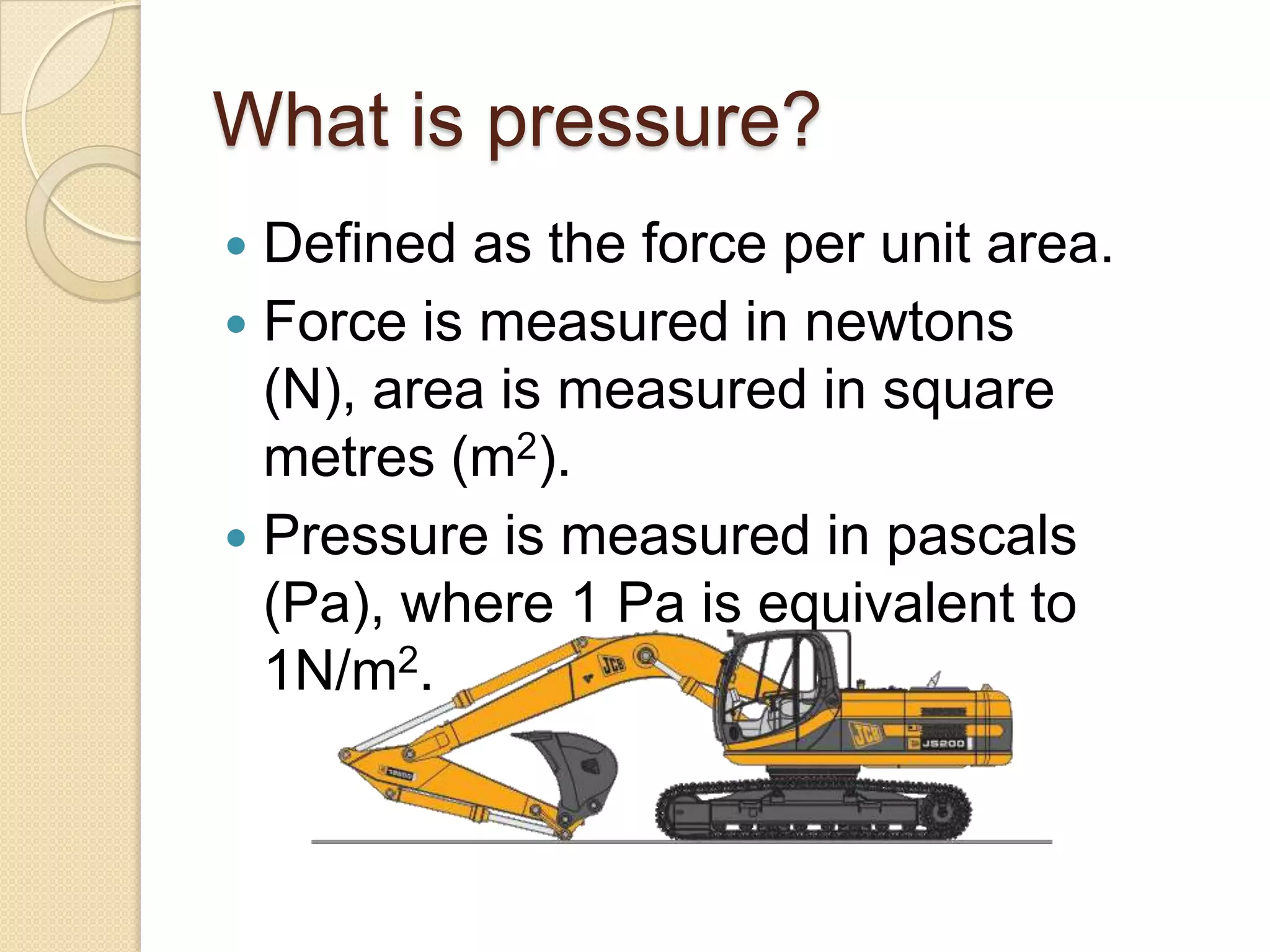 Pressure in solids | PPTX