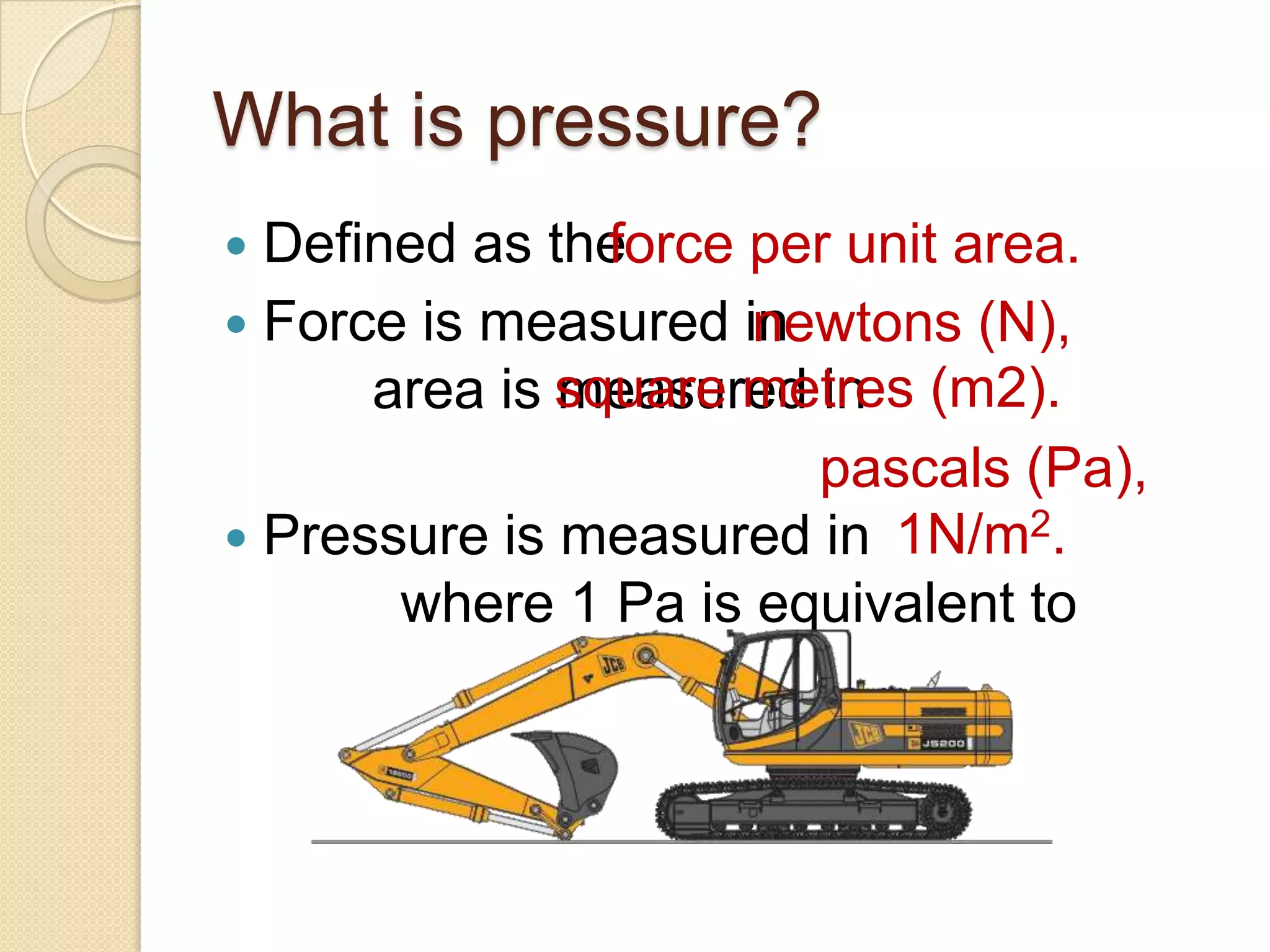 Pressure in solids | PPTX