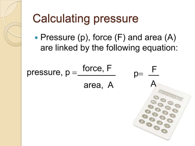Pressure in solids | PPTX