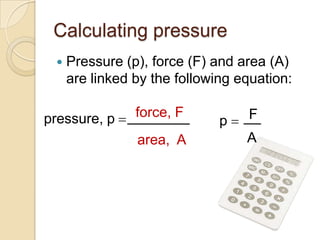 Pressure in solids | PPTX