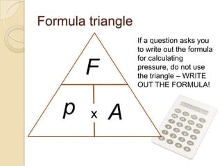 Pressure Formula Triangle