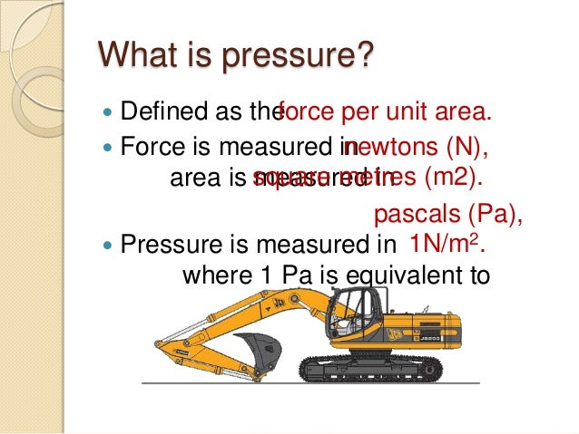 Pressure in solids