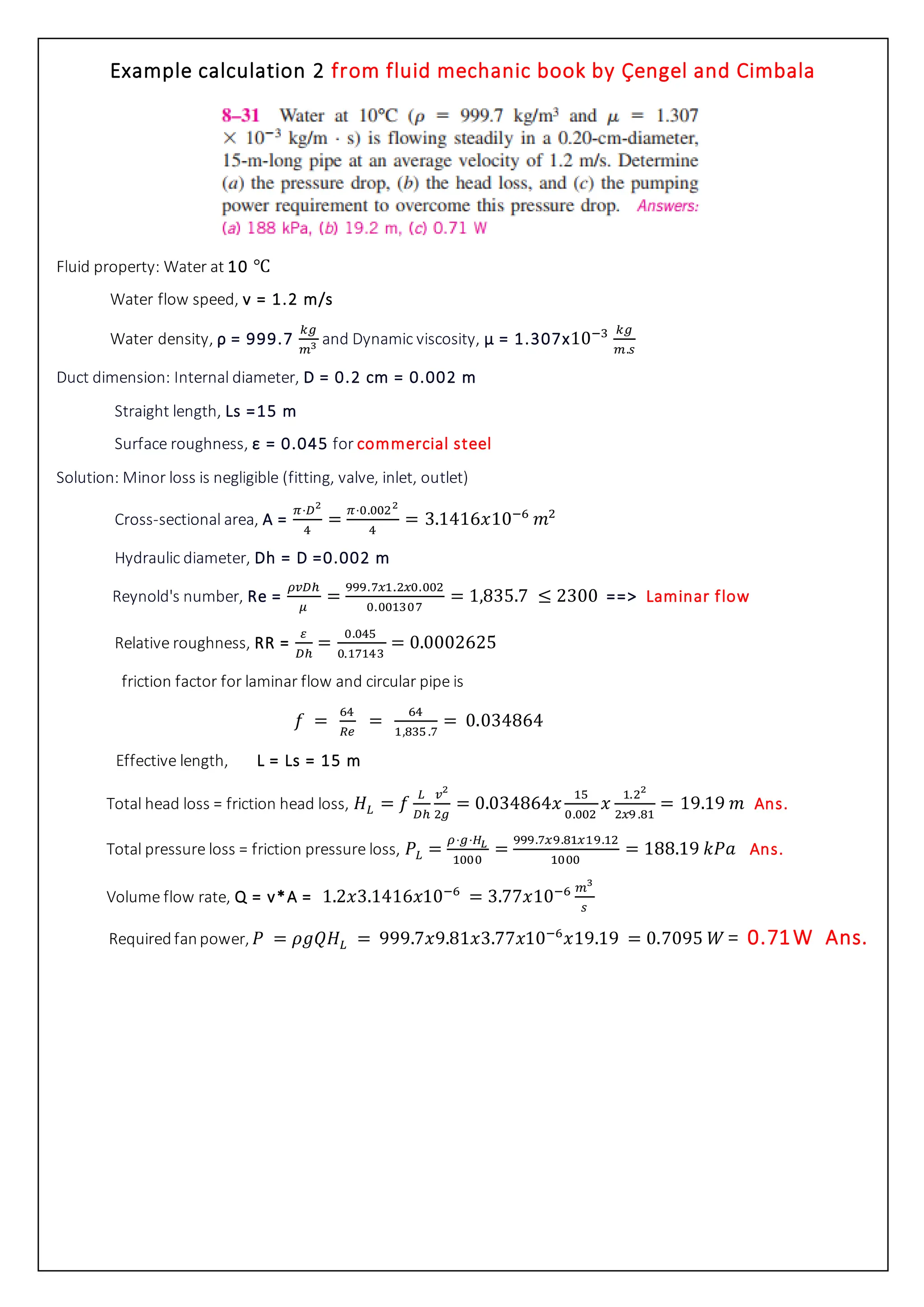 Pressure loss - Example calculation 2.pdf