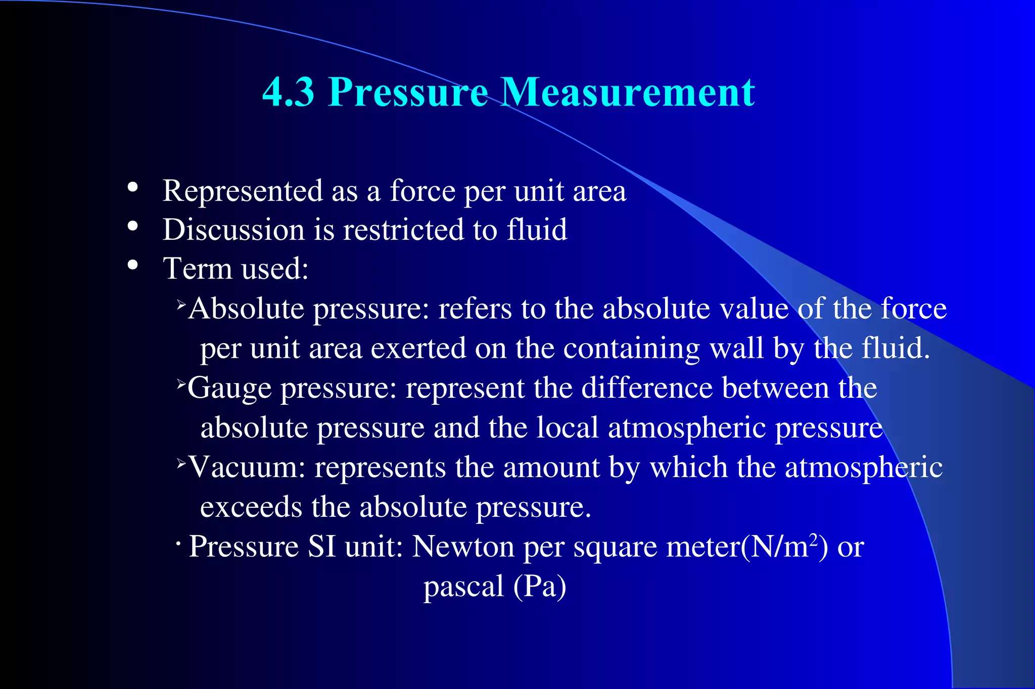 Pressure Measurement | PPT