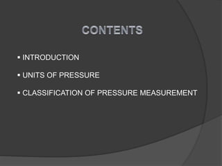 Pressure Measurement | PPTX