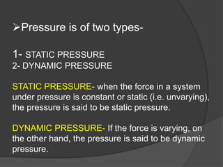 Pressure Measurement | PPTX