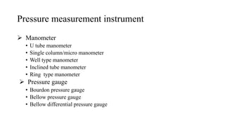 Pressure measurement | PPTX