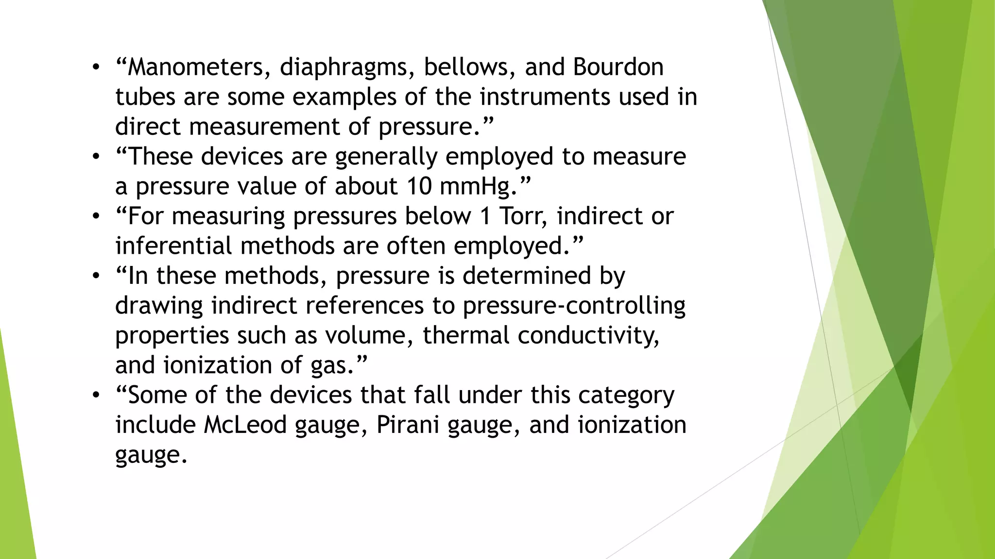 Pressure measurement | PPTX